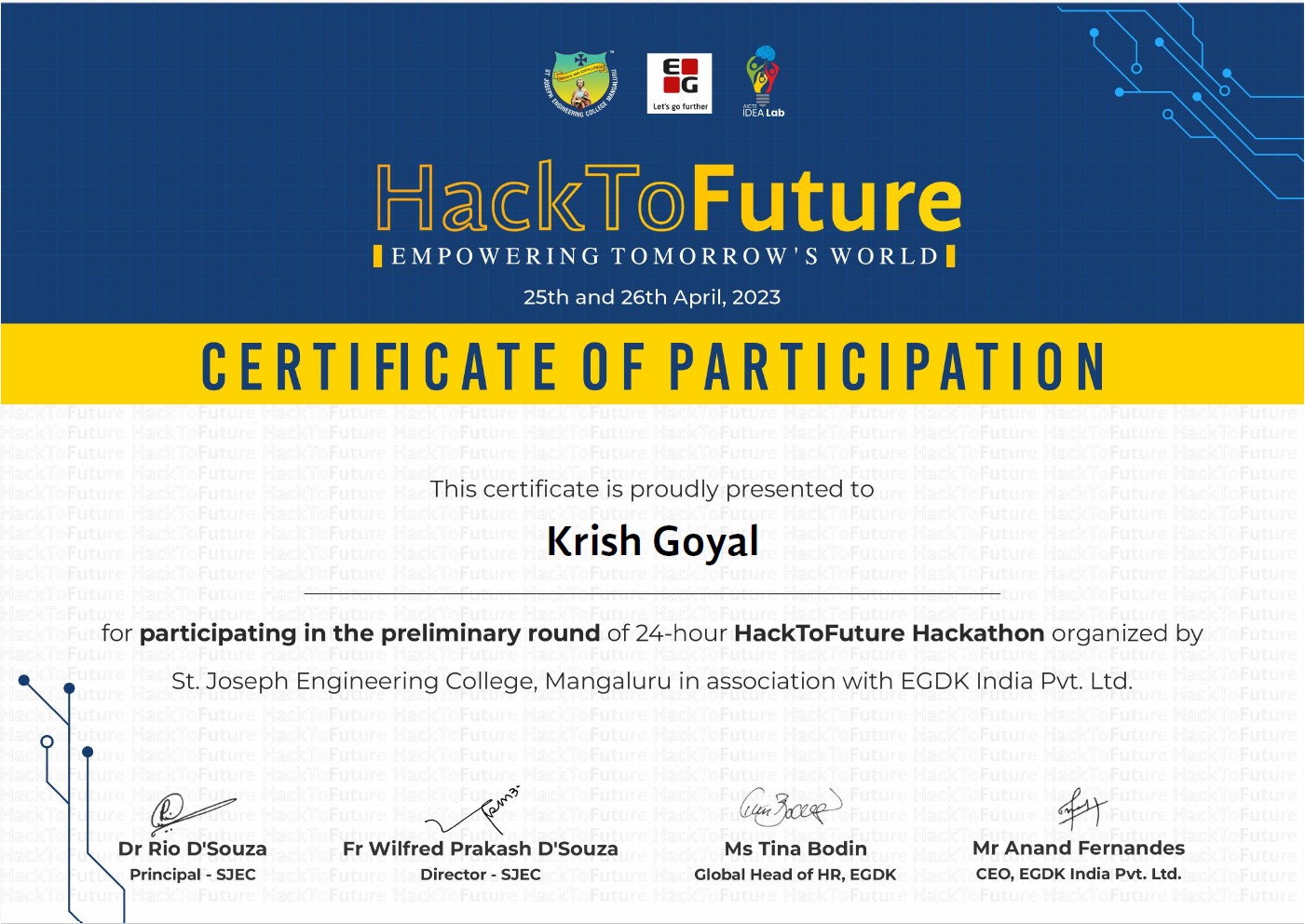 Krish Goyal's Portfolio